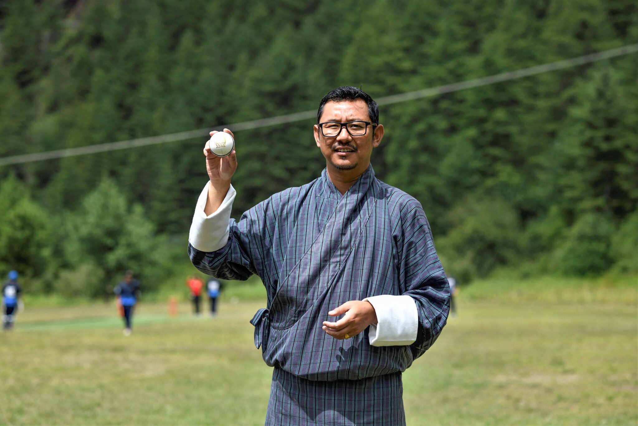 BC Official logo white ball – Bhutan Cricket Council Board